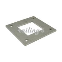 China AISI304 Square Ductwork 50MM X 50MM Square Base Plate For Stainless Tube for sale