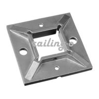 China 100 X 100 Stainless Steel Square Duct  OEM Square Base Flange For Balustrade Post for sale