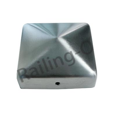 China 55 X 55MM Stainless Steel Square Duct AISI  316  Square Tube Cap for sale