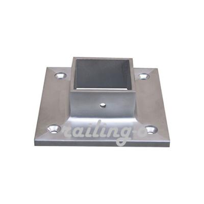 China Stainless Steel Wall Mount Flange Fixing Bracket for Modular Balustrade for sale