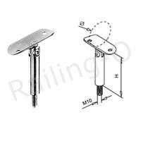 China 48.3mm Stainless Steel Handrail Support H71mm OEM Adjustable Handrail Brackets for sale