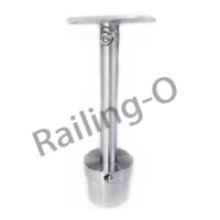 China Brushed Stainless Steel Handrail Support Custom 42.4mm Square Handrail Brackets QJ1500.042 for sale