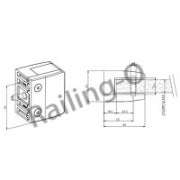 China Large Square 60x70x45mm Type With Plate for sale