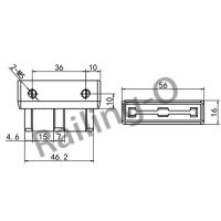China 50X10MM SYSTEM BALUSTRADE MODULAR END CAP for sale