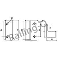 China 50X10MM SYSTEM BALUSTRADE MODULAR WALL TIE for sale