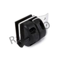 China Side Pull Latch Assembly Friction Fit for 8-12mm Glass Gates 2205 Duplex Stainless Steel ROL002 for sale
