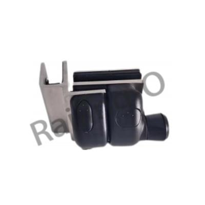 China Corner In Side Pull Latch Friction Fit for 8-12mm Glass Gates 2205 Duplex Stainless Steel ROL005 for sale