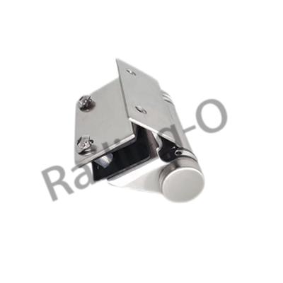 China Precision Glass to Square Post Spring Hinge 76.8×47.3mm with Screw Set Fixing for Pool Fencing Gates ROH001 for sale