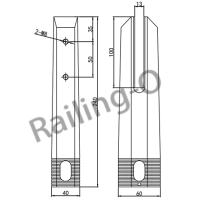 China Stainless Steel 304/316 Oval Square Balustrade Spigot in Mirror or Satin Finish QAB-Diamond001 for sale