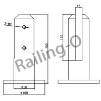 China Mirror Satin Glass Balustrade Black Spigots Pool Glass Clamp CE for sale