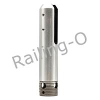 China Round Stainless Steel Spigot Satin Finish 2205 Duplex  Glass Pool Fence Spigots for sale