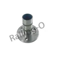 China Marine Round Post Flange Base Plate D90 - 120mm Satin Mirror Finish Base Plate for sale