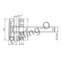 China Panel Fixing Glass Holder  M12 Mirror Polished    Standoff Pins Glass for sale