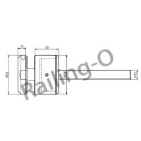 China 30MM 50MM Glass Standoffs OEM Glass Guardrail Standoffs For Glass Panel Fixing for sale
