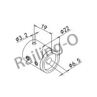 China SS304 Wire Rope Connector 3mm Cable For Tube Mount Railing Systems QCR11000 for sale