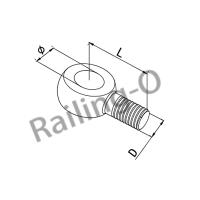 China Swage Stud Terminal End Fitting 3-5mm D14 L95 304 316 QCR60003 for sale