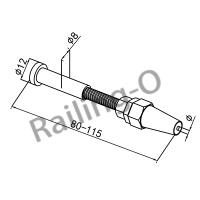 China Angle Adjustable Cable Railing Fitting For Corner Posts 4 - 5mm D16 L105 Satin Mirror for sale