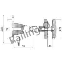 China 200mm  Glass Canopy Fittings Stainless Steel CE ISO9001 Glass House Canopy for sale