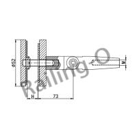 China AISI 304 Canopy Glass Fitting Mirror Finish  Residential Commercial Glass Entry Canopy for sale