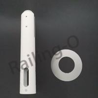 China Round Core Drilled Pool Spigot H280 for 12mm Glass 2205 Duplex Stainless Steel Matt Black QAB-R003 for sale