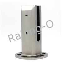 China Surface Mount Square Glass Spigot for 12mm Panels with Domed Cover Ring 2205 Duplex NATA Tested QAB-S002 for sale