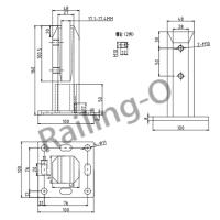 China Stainless Steel Deck Mount Spigot 160mm Friction Fit No-Drill for Balustrades FSE/A-SD for sale