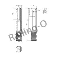 China 2205 Duplex Square Spigot 280mm with Flat Cover Ring NATA Tested QAB-S019 for sale