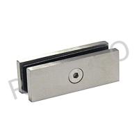 China Glass Clamp 180° Inline Joiner 75mm for 12mm Glass Stainless Steel for sale