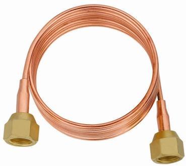 China Copper Capillary tube with nut, copper fitting, copper tube for sale