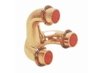 China Copper tripod with brazing ring, (copper fitting, ACR fitting,  refrigeration fitting) for sale