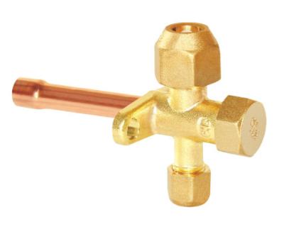 China Air Conditioner Service Valve, split brass valve, A/C valve, HVAC/R part, refrigeration brass valve for sale