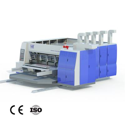 China Flexo Ink 4 Colors Corrugated Carton Printing Machine Slotting Die Cutting Automatic for sale