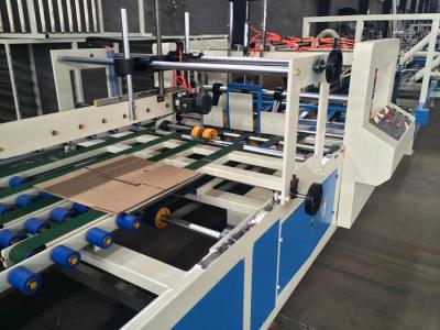 China Simple Structure Carton Folder Gluer Machine Corrosion Resistant for sale