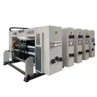 China High Speed Automatic Flexo Printing Slotting Die Cutting Machine Of Lead Edge Feeding Type for sale