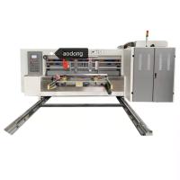 China High Speed Automatic Flexo Printing Slotting Die Cutting Machine Of Lead Edge Feeding Type for sale
