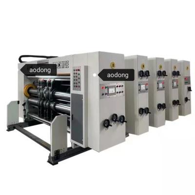 China 4color Flexo Printing Slotting Die Cutting Machine Computer Control for sale