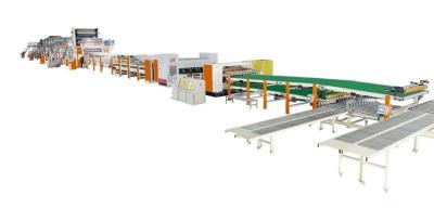 China 3 Ply 5 Ply Carton Box Making Machine , Automatic Corrugated Cardboard Plant for sale