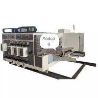 China PLC Control Flexographic Box Printing Machine , Rotary Die Cutting Equipment for sale