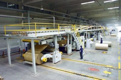 China High Power Corrugated Box Automatic Plant , 5 Ply Corrugated Box Making Machine for sale