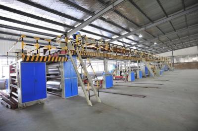 China Low Noise Corrugated Cardboard Making Machine , 5 Ply Corrugated Box Making Machine for sale