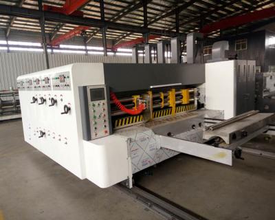 China Chain Feeder Corrugated Rotary Die Cutter , High Speed Flexo Printing Machine for sale