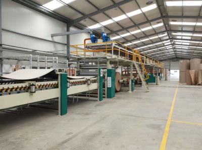 China 380V 50Hz Corrugated Cardboard Making Machine , Corrugated Production Line for sale