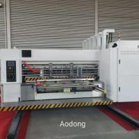China 18kw Corrugated Box Printing Machine Flexo Slotter Humanization Operation for sale