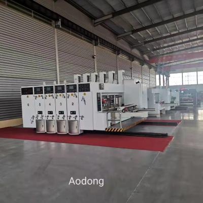 China Auto Flexo Printing Slotting Die Cutting Machine 450 Pieces/Min Design Speed for sale