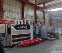 China 4 Color Flexo Printing Slotting Die Cutting Machine 2 Year Warranty for sale