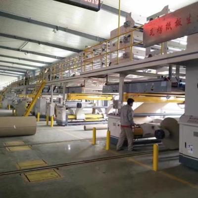 China 200m/Min Paperboard Production Line , 5 Ply Automatic Corrugation Plant for sale