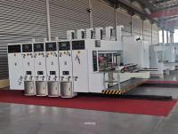 China Chain Feeding Flexo Printing Slotting Die Cutting Machine Semi Auto for sale