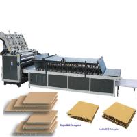 China Humanized Design Semi Automatic Flute Laminator Front Gauge Registration for sale