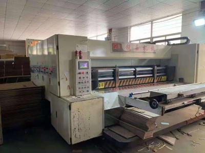 China Used 3000/530mm 2 Color Die Cutting Printer Slotter Machine for sale