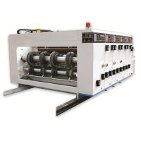 China Carton Box Making PLC Corrugated Flexo Printing Machine Four Colors for sale